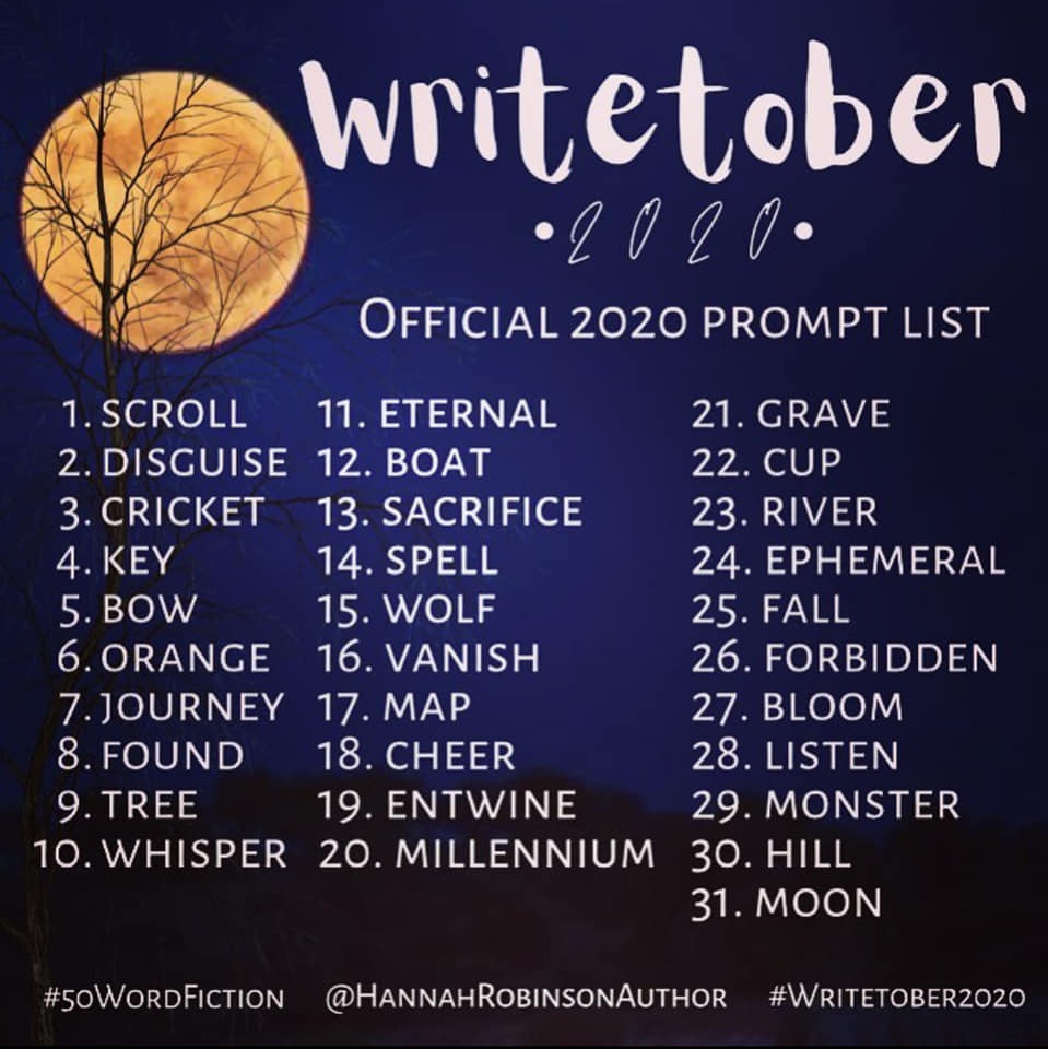 Writeober 2020 Challenge! – S.T. Marie